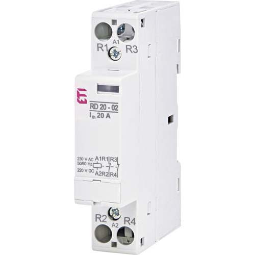 ETI Modularni kontaktor RD 20-02-230V AC/DC