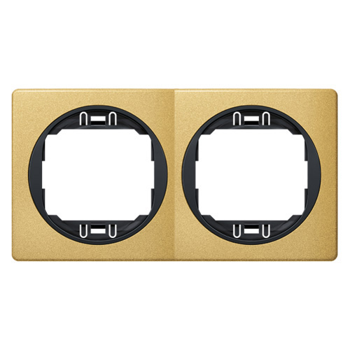 EON Maska dvostruka – horizontalna zlatna sa crnim nosačem