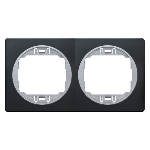 EON Maska dvostruka – horizontalna crna sa silver nosačem