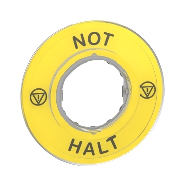 SE Oznaka Ø60 za nužno isključenje NOT-HALT /logo ISO13850