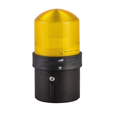 SE Ø 70 mm svetlosna kolona trajno osvetljenje žuta IP65 24 V