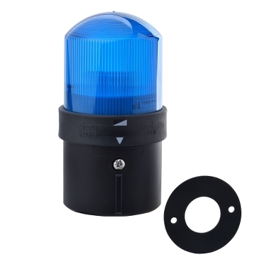 SE Ø 70 mm svetlosna kolona trajno osvetljenje plava IP65 24 V