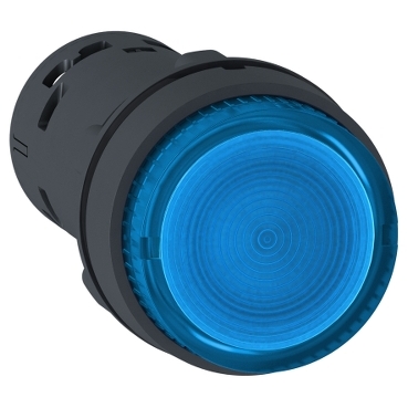 SE Svetleći taster sijalica sa zadrškom -1NO plavi 230V