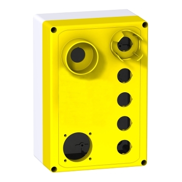 SE Prazna kutija XALF 6 otvora Ø 22 mm 1 otvor Ø 45 mm