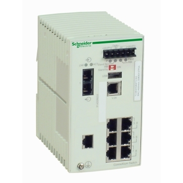 SE Ethernet TCP/IP upravljivi switch ConneXium 7TX/1FX multimodni