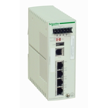 SE Ethernet TCP/IP upravljivi switch ConneXium 4 bakarna porta