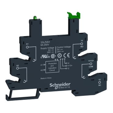 SE Podnožje SSL 6 A 230 V AC/DC opružno za relej SSL