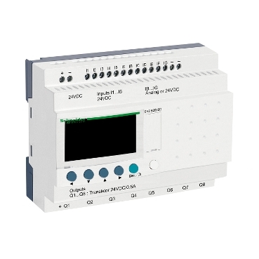 SE Kompaktni programabilni kontroler Zelio Logic 20 I O 24 VDC -časovnik-displej