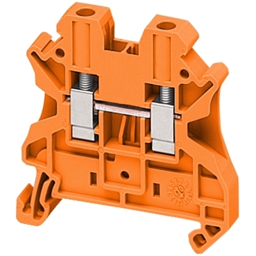 SE Linergy standardna redna stezaljka 4mm² 32A jednostruka 1×1 vijčana narandž.