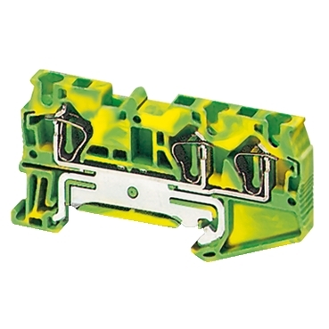 SE Linergy redna stezaljka za uzemlj. 4mm² jednostruka 1×2 opružna zeleno-žuta