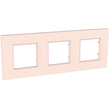 SE Unica Quadro Pearl dekorativni ram trostruki H71/V71 salmon