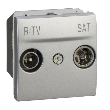 SE Unica Top/Class R-TV/SAT utičnica prolazne utičnica aluminijum