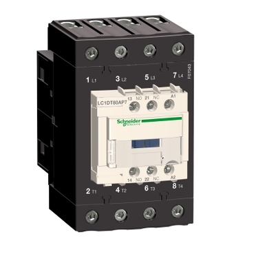 SE TeSys D kontaktor 4P(4 NO) AC-1 <= 440 V 80 A 600 V AC 50/60 Hz kalem