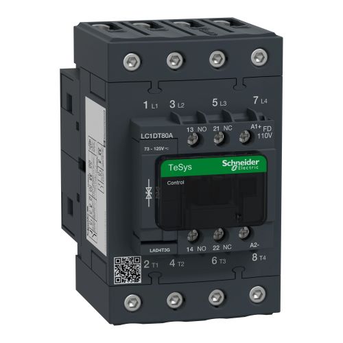 SE TeSys D kontaktor 4P(4 NO) AC-1 <= 440 V 80 A 110 V DC standardni kalem