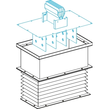 SE Canalis vertikalni fleksibilni poklopci za ravne napojne kutije 230 mm