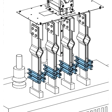 SE Canalis stezaljka 100 mm transformatorska sabirnica set od 8