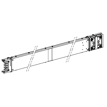 SE Canalis ravni vodni deo 400A požarna barijera 3L+N+PE 900-2200mm beli