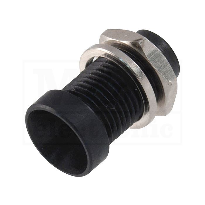 KUĆIŠTE LE DIODE METALNO 8MM U CRNO