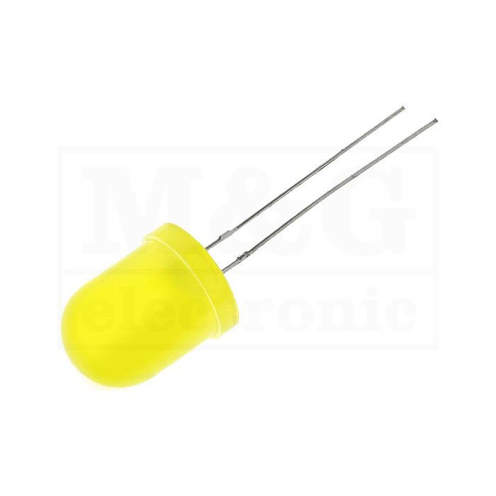 LE DIODA OKRUGLA 10MM ŽUTA 20-50mcd 60°