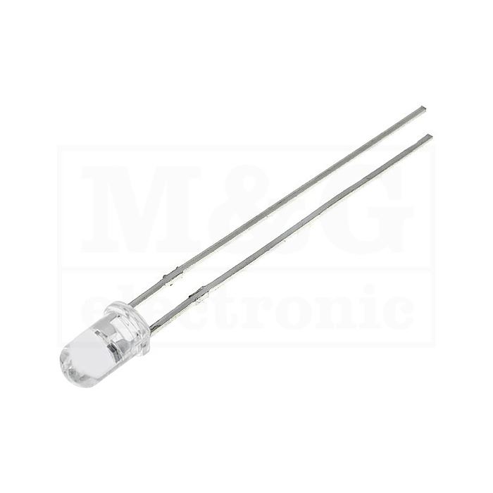 LE DIODA ULTRA 3MM BELA HLADNA 750 mcd 35°