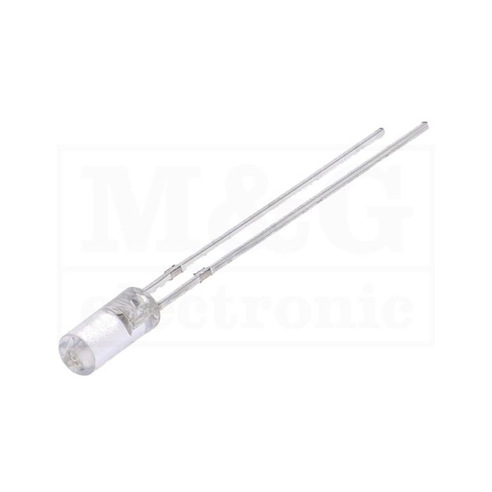 LE DIODA ULTRA 3MM BELA HLADNA 1120-1560 mcd 110°