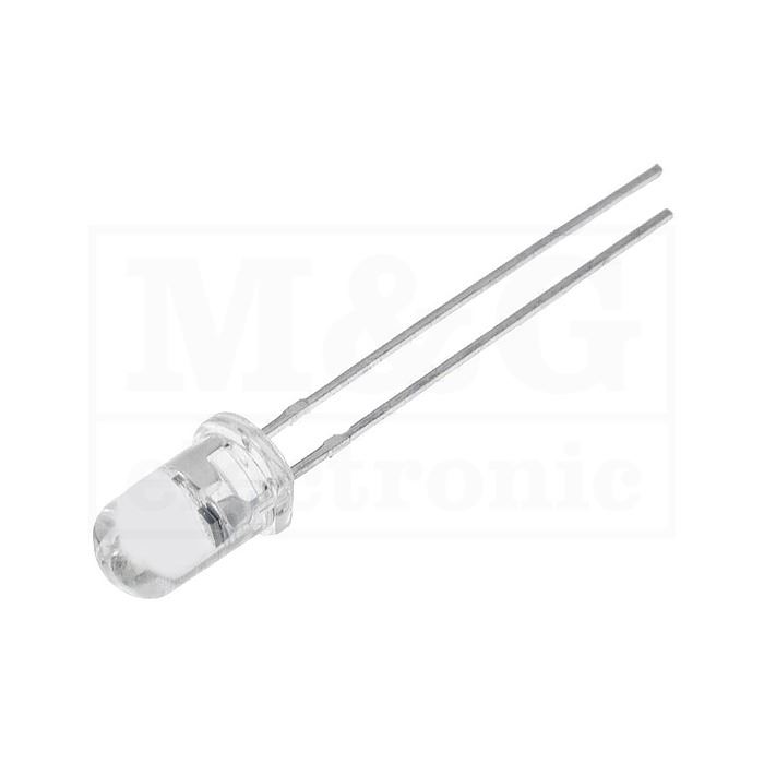 LE DIODA ULTRA 5MM ŽUTA 2700-4200 mcd 6°