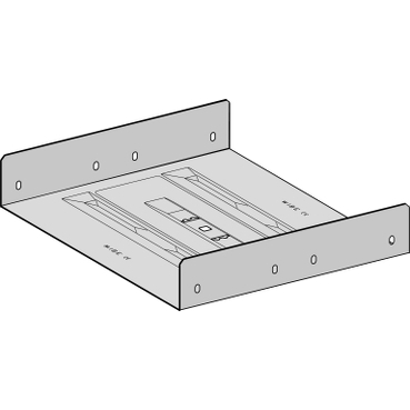 SE Wibe noseći držač/spojni element W7/60-400 pregalvanizovani čelik beli