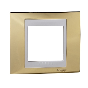 SE Unica Plus dekorativni ram jednostruki zlatni/beli