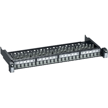 SE Actassi 19-C izvlačivi patch panel Evo 19″ 1U 24 slota FTP/STP prazan