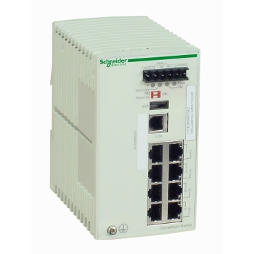 SE Ethernet TCP/IP upravljivi switch ConneXium 8 bakarnih portova