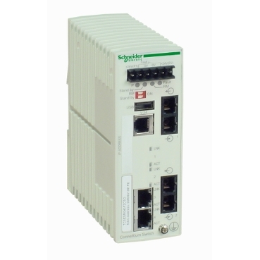 SE Ethernet TCP/IP upravljivi switch ConneXium 2TX/2FX monomodni