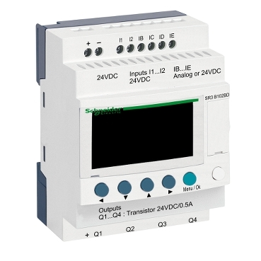 SE Modularni progr. kontroler Zelio Logic 10 I O 24 V DC časovnik-displej