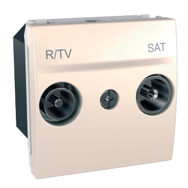 SE Unica R-TV/SAT utičnica završna krem