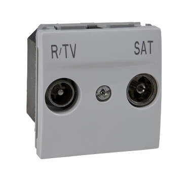 SE Unica R-TV/SAT utičnica završna utičnica bela