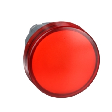 SE Crvena glava signalne lampice Ø22 sa ravnim sočivom za integrisan LED