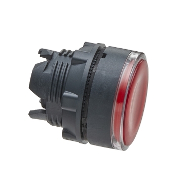 SE Crvena udubljena glava svetlećeg tastera Ø22 sa povratkom za integrisan LED