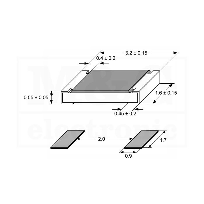 OTPORNIK SMD 1206 1/4W 1K