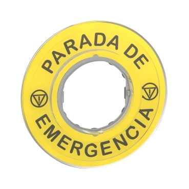 SE Oznaka Ø60 za nužno isključenje -PARADA DE EMERGENCIA/logo ISO13850