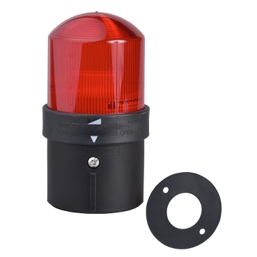SE Ø 70 mm svetlosna kolona trajno osvetljenje crvena IP65 230 V