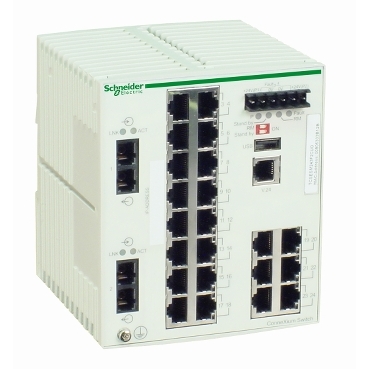 SE Ethernet TCP/IP upravljivi switch ConneXium -22TX/2FX multimodni