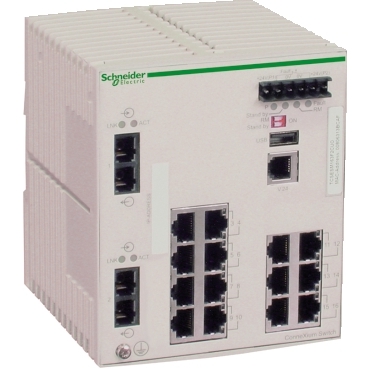 SE Ethernet TCP/IP upravljivi switch ConneXium 14TX/2FX multimodni