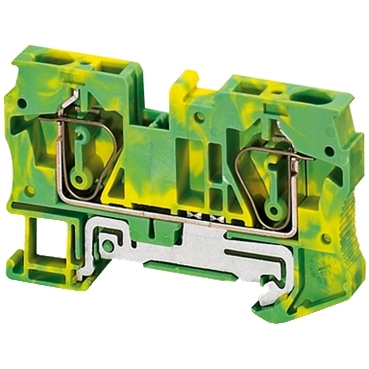 SE Linergy redna stezaljka za uzemlj.-6mm² jednostruka 1×1 opružna-zeleno-žuta