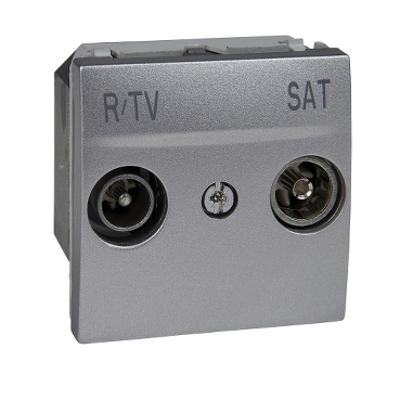 SE Unica Top/Class R-TV/SAT utičnica pojedinačna utičnica aluminijum
