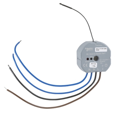 SE Odace/Unica Wireless univerzalni prijemnik-relej 230 VAC -sa osiguračem siva