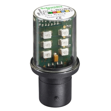 SE Zelena LED lampica BA15D 24VAC/DC