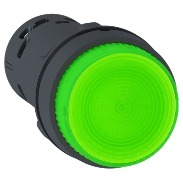 SE Svetleći taster LED sa povratkom 1NO zelena 24V