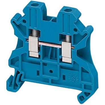 SE standardna redna stezaljka 4mm² 32A jednostruka 1×1 vijčana plava