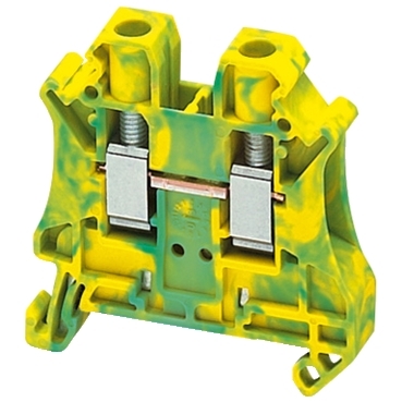 SE redna stezaljka za uzemlj. 6mm² jednostruka 1×1 vijčana zeleno-žuta