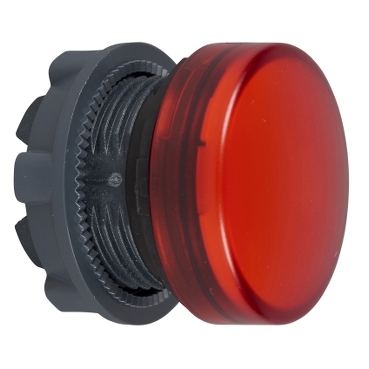 SE Crvena glava signalne lampice Ø22 ravna sočiva za integrisan LED