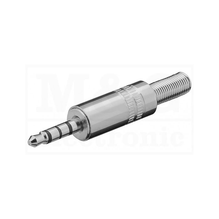 UTIKAČ 3,5 STEREO 4 PRSTENA METALNI